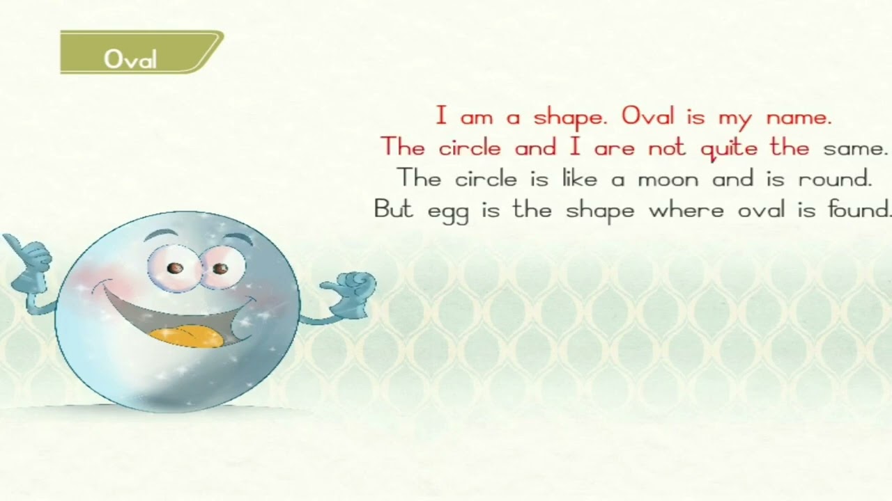 OVAL RHYME #kidzee #kidzeeindia #kidzeestudents - YouTube