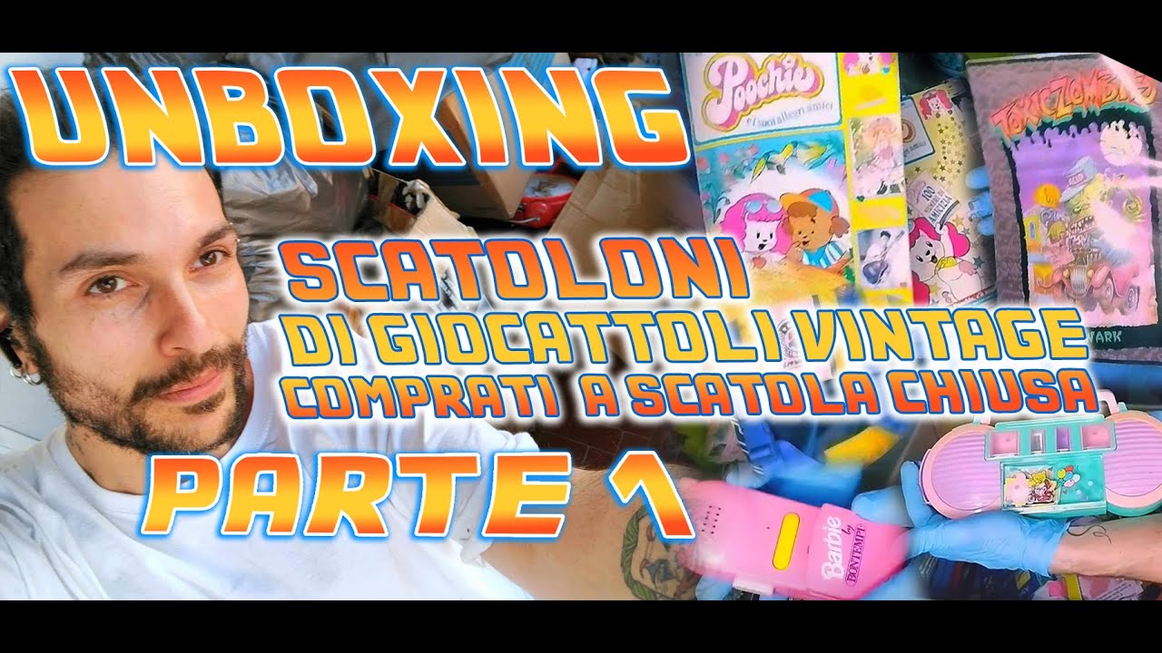 UNBOXING SCATOLONI DI GIOCATTOLI VINTAGE ACQUISTATI A SCATOLA CHIUSA ...