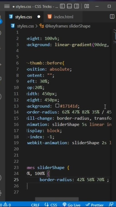 How to make Blob Background Animation : 100 CSS Tricks #htmlcss #webdevelopment #frontend # ...