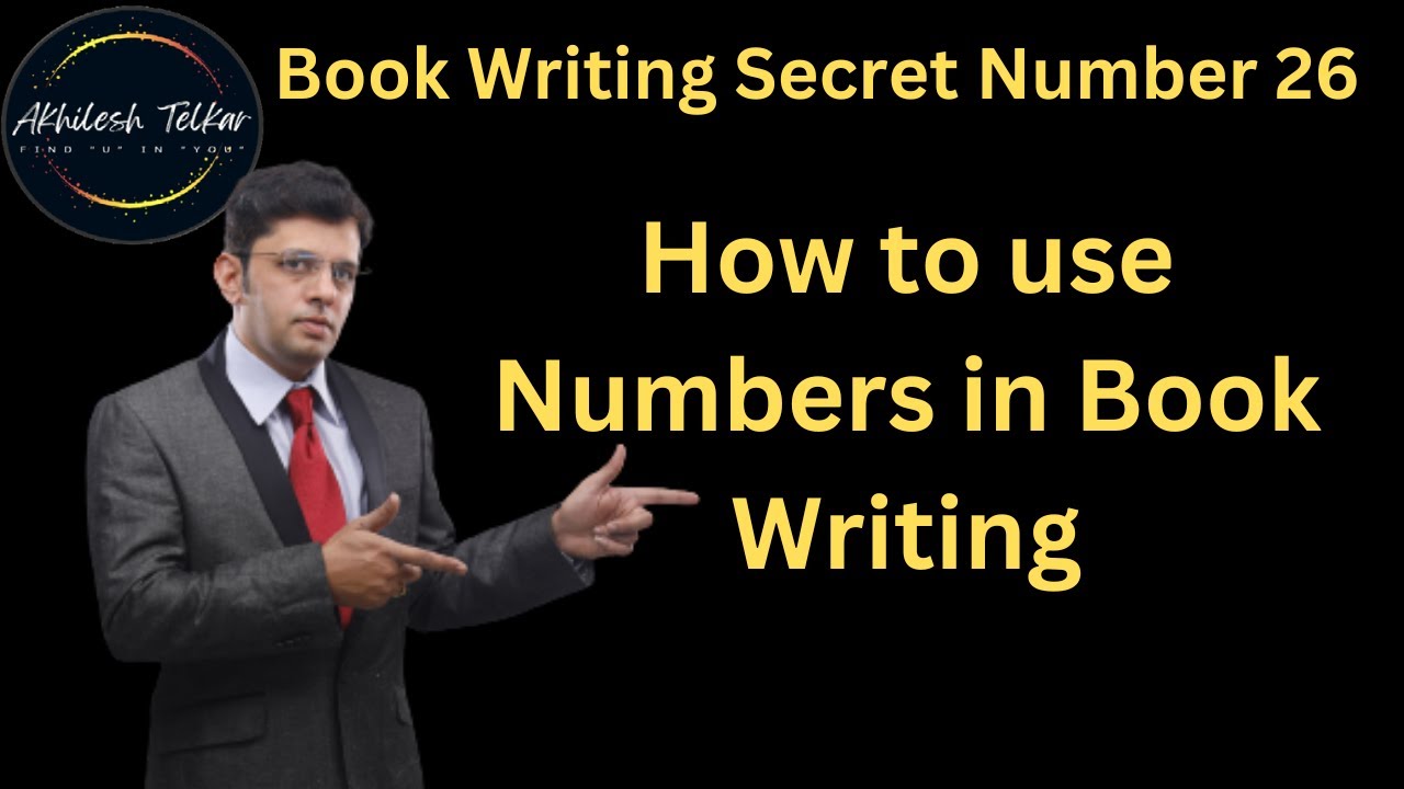 How to use Numbers in Book Writing - YouTube