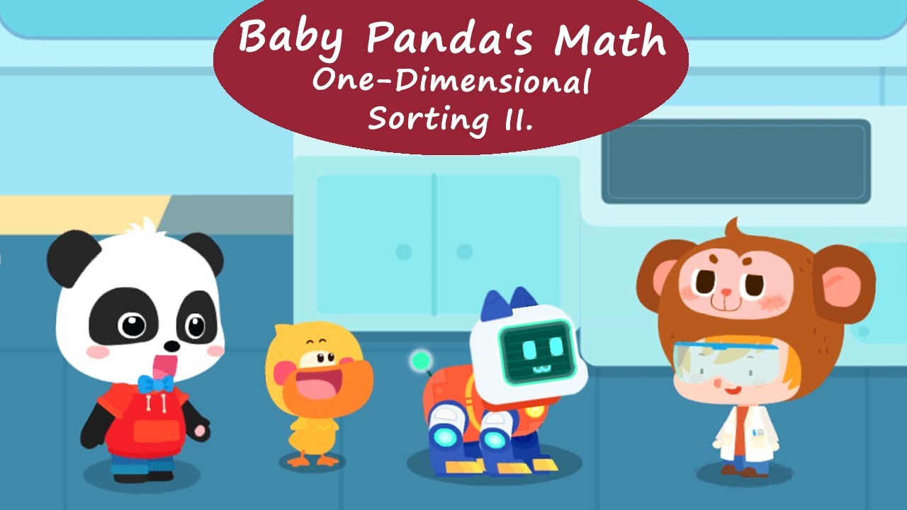 Baby Panda's World Of Math #28 - Learn One Dimensional Sorting with ...