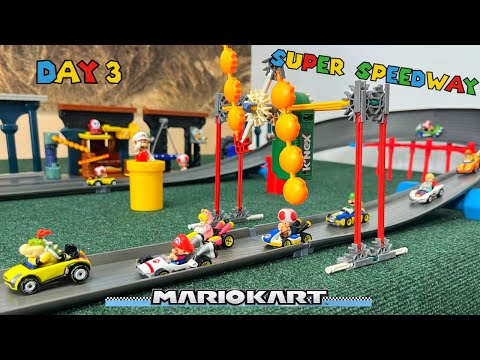 DIECAST CARS RACING | MARIOKARTS SUPER SPEEDWAY TOURNAMENT | DAY 3