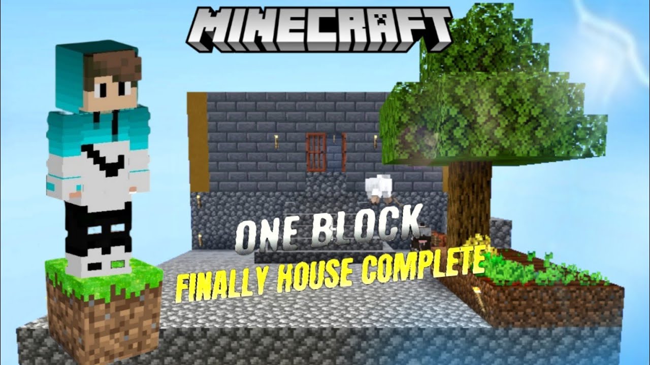 Minecraft One Block House Complete Survival Series Part 2 - YouTube