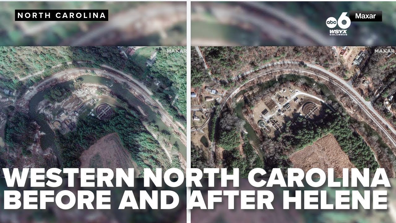 Before and after images show devastation in North Carolina after Helene ...