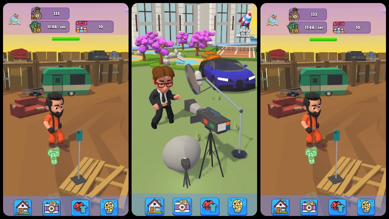 Idle Dance Vlogger Game Gameplay Android - YouTube