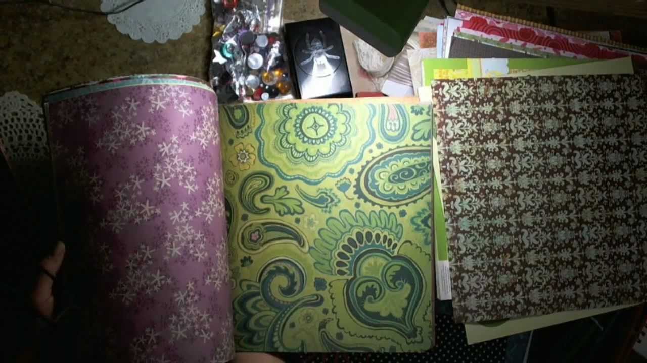 huge scrapbook paper and goodies RAK from rose - YouTube