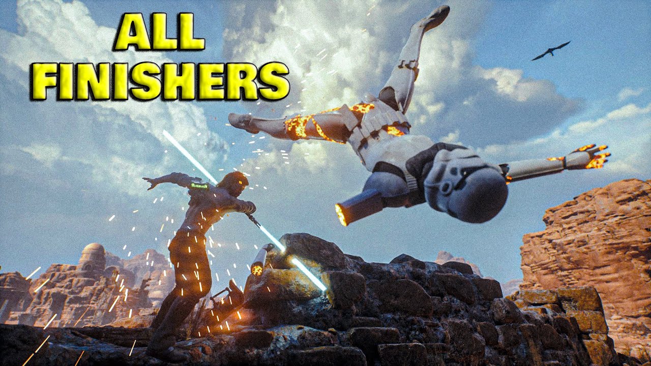 All Finishers (Stun Attacks) - STAR WARS Jedi Survivor Combat - YouTube