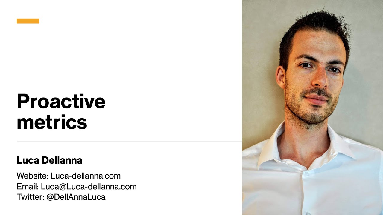 Proactive metrics - YouTube