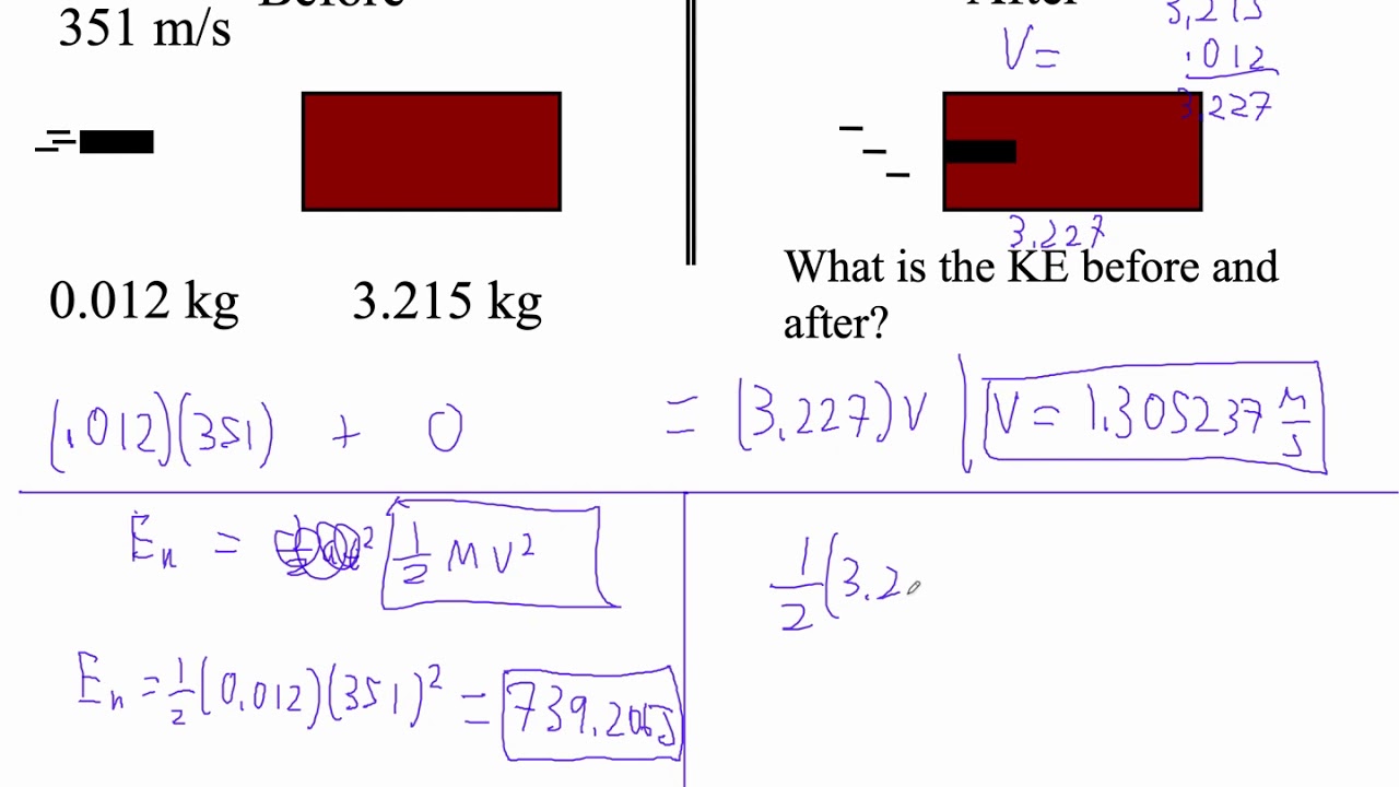 HTPIB07F Inelastic Collisions and KE - YouTube