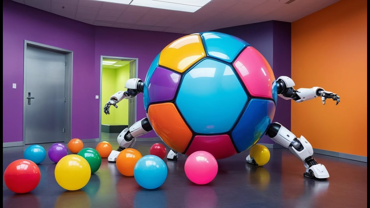 Five Little Robots on the Run | Energetic Robot Nursery Rhyme for Kids ...