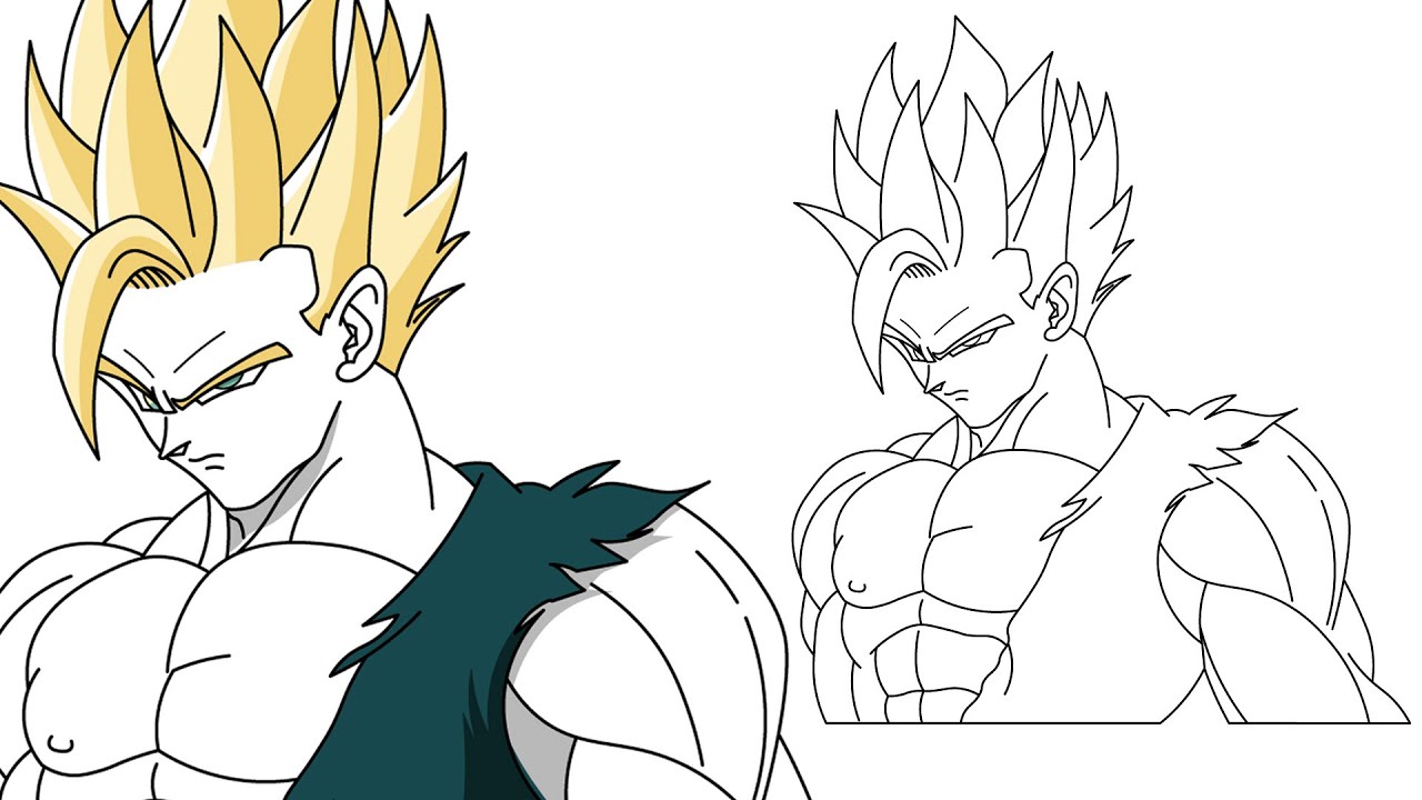 How to Draw Gohan SSJ - Easy Drawing Step by Step | Dragon Ball | | Art ...