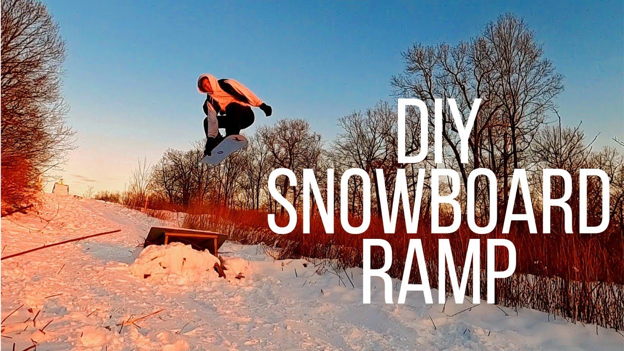 BACKYARD DIY SNOWBOARD RAMP BUILD! - YouTube