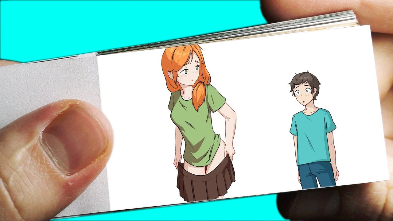 Alex and Steve Life - Minecraft Animation FLIPBOOK - YouTube