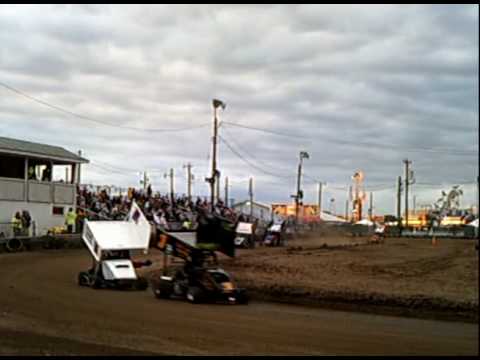winged outlaw kart 500cc elk river MN 7-17-09 - YouTube