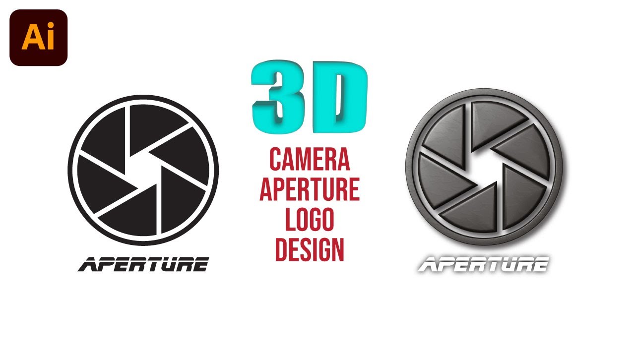 Camera Aperture logo design in Adobe Illustrator - YouTube