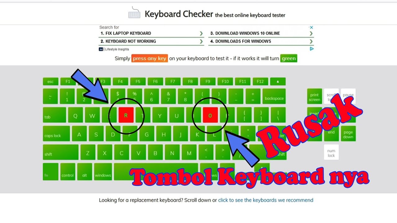 Cara Cek Kerusakan Keyboard Laptop/Komputer Secara Online Tanpa ...