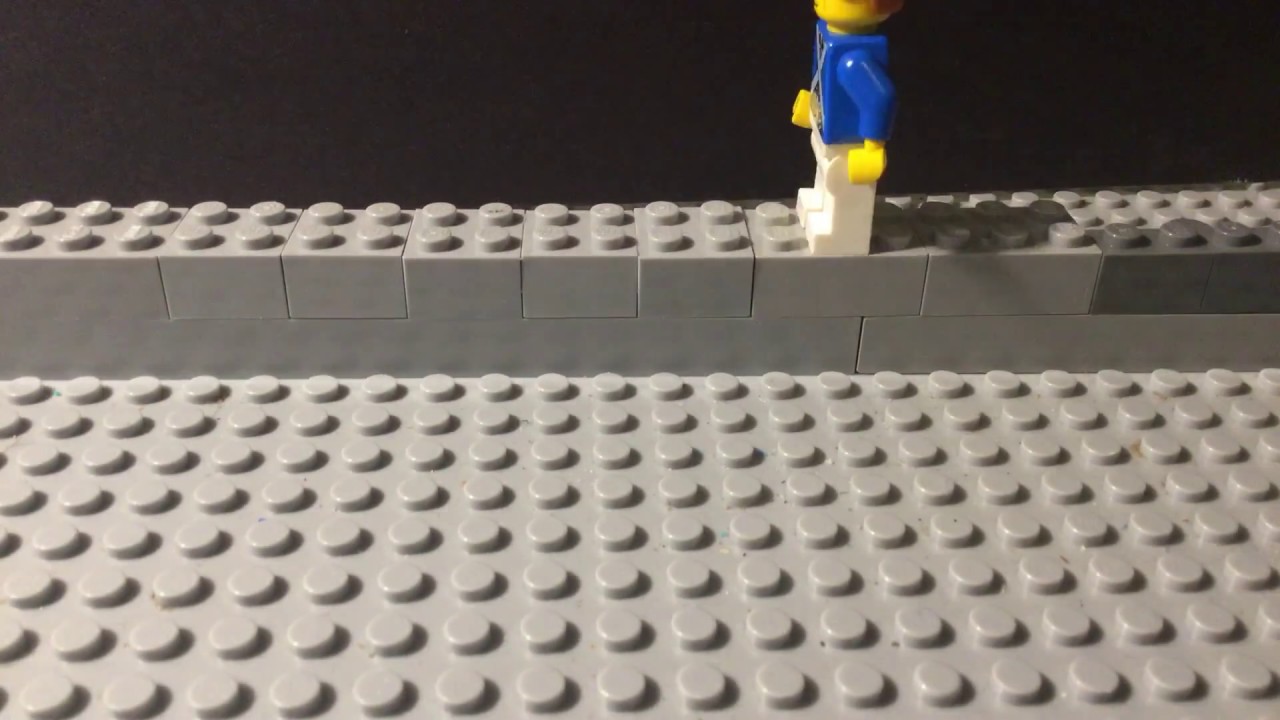 Lego building donald trumps wall - YouTube