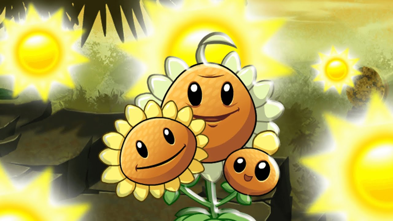 Triplets Sunflower! Sun Tower Demonstration | PvZ 2: SHUTTLE - YouTube