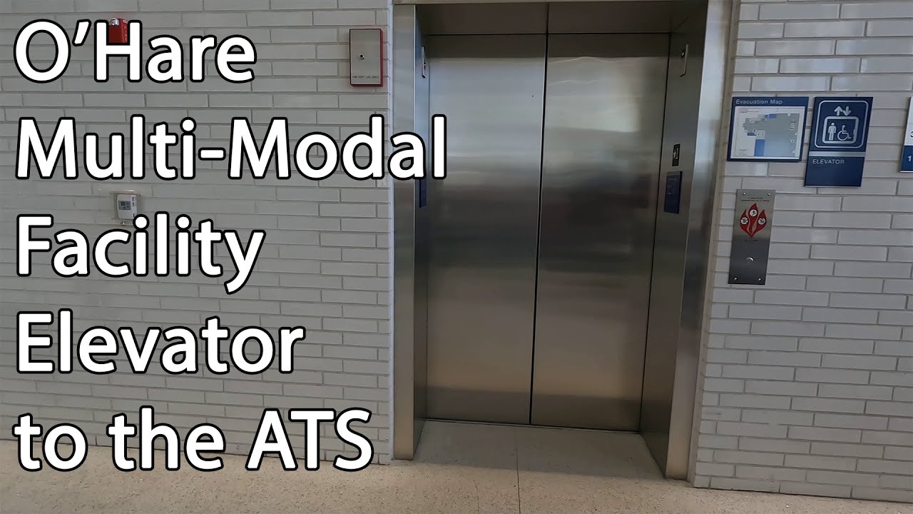 Schindler 5500 Elevator at the Chicago O'Hare Airport Multi Modal ...