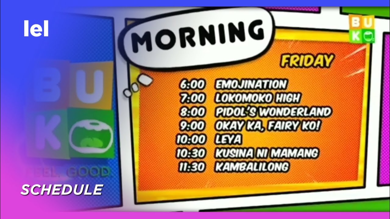 BuKo Channel - Friday Morning Schedule [02-FEB-2024] - YouTube