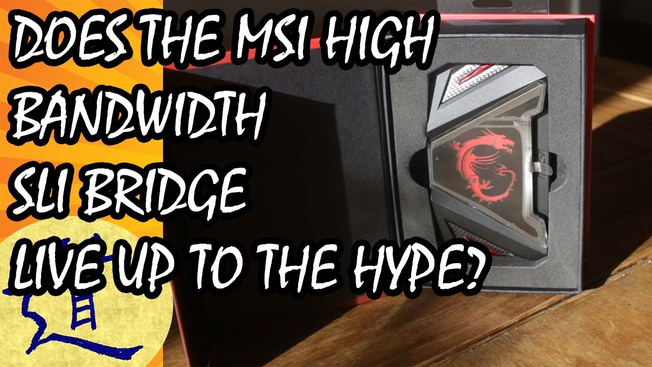 Does the High Bandwidth SLI bridge improve performance - YouTube