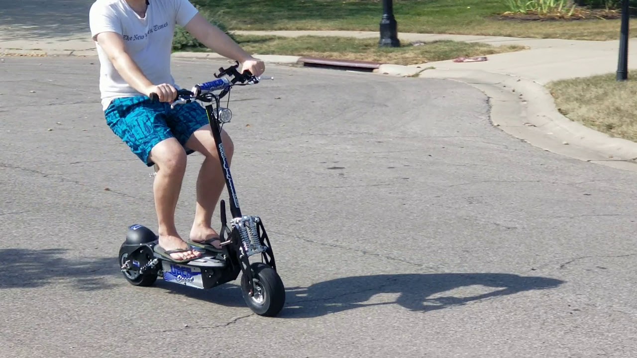 ETG Uber Scoot 1000W Electric Scooter E-Bike - YouTube