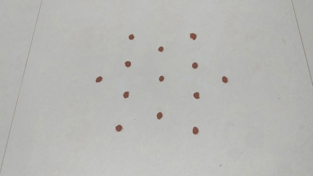 Beginners Rangoli | 3-2-1 dots | @Choti Rangoli | Easy muggulu | Daily ...