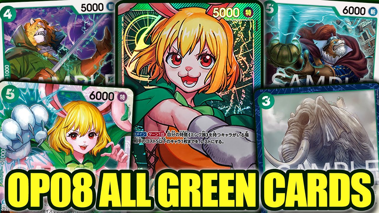 OP08 Minks Might be BROKEN?! | OPTCG OP08 Green Cards Review ...