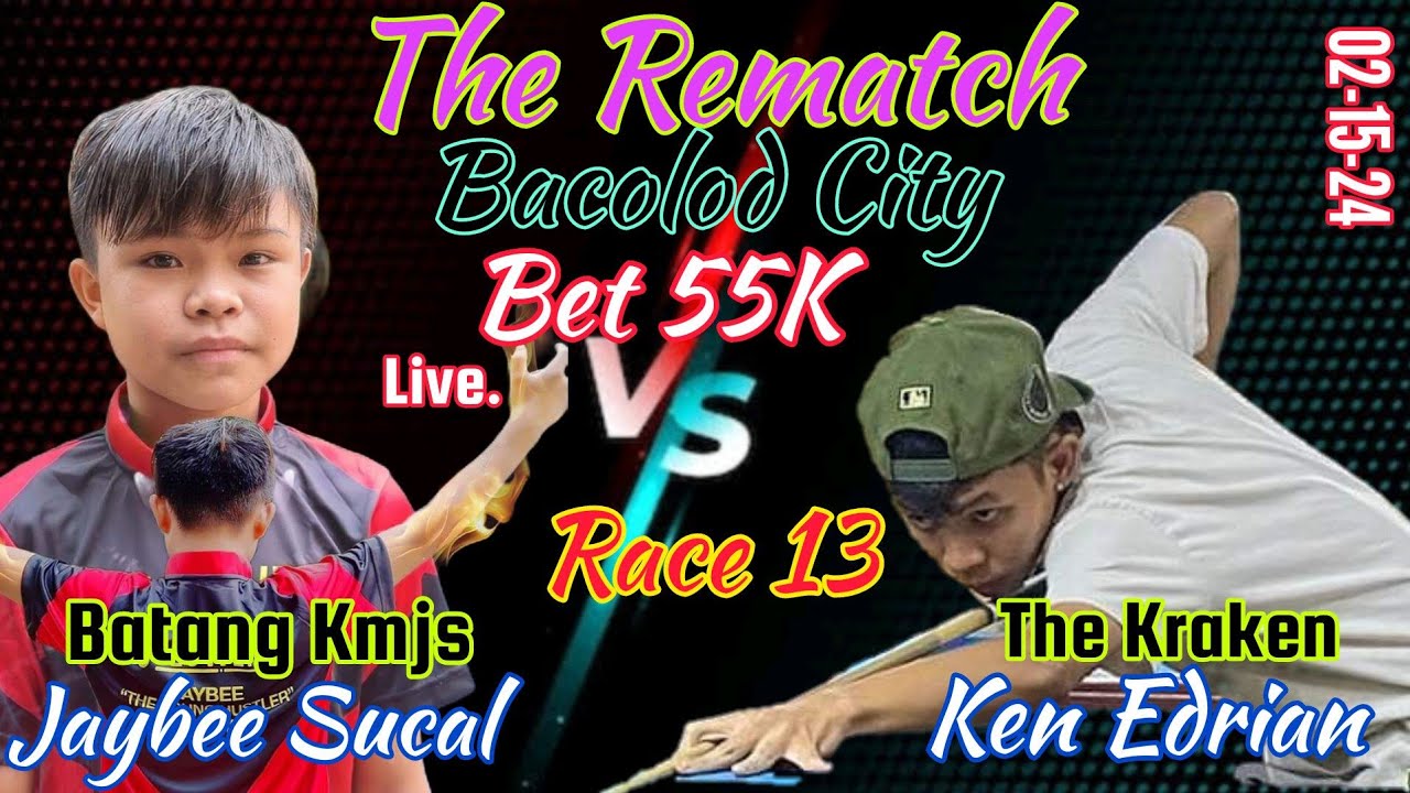 Rematch, Jaybee Sucal 🆚️ Ken Edrian, Bet 55k, Race 12, Bacolod City, 02 ...