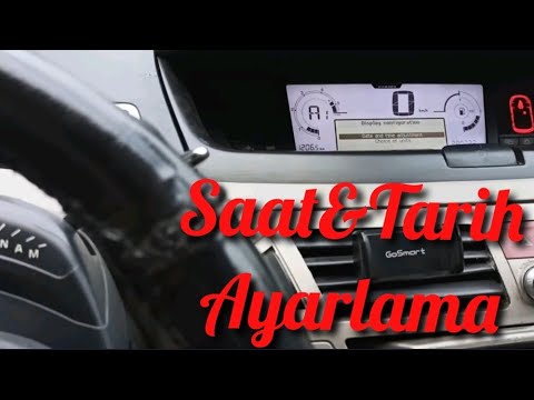 Ekran Ayarlama, C4 Picasso Gösterge paneli Ayarları, Tarih ve Saat Ayarlama