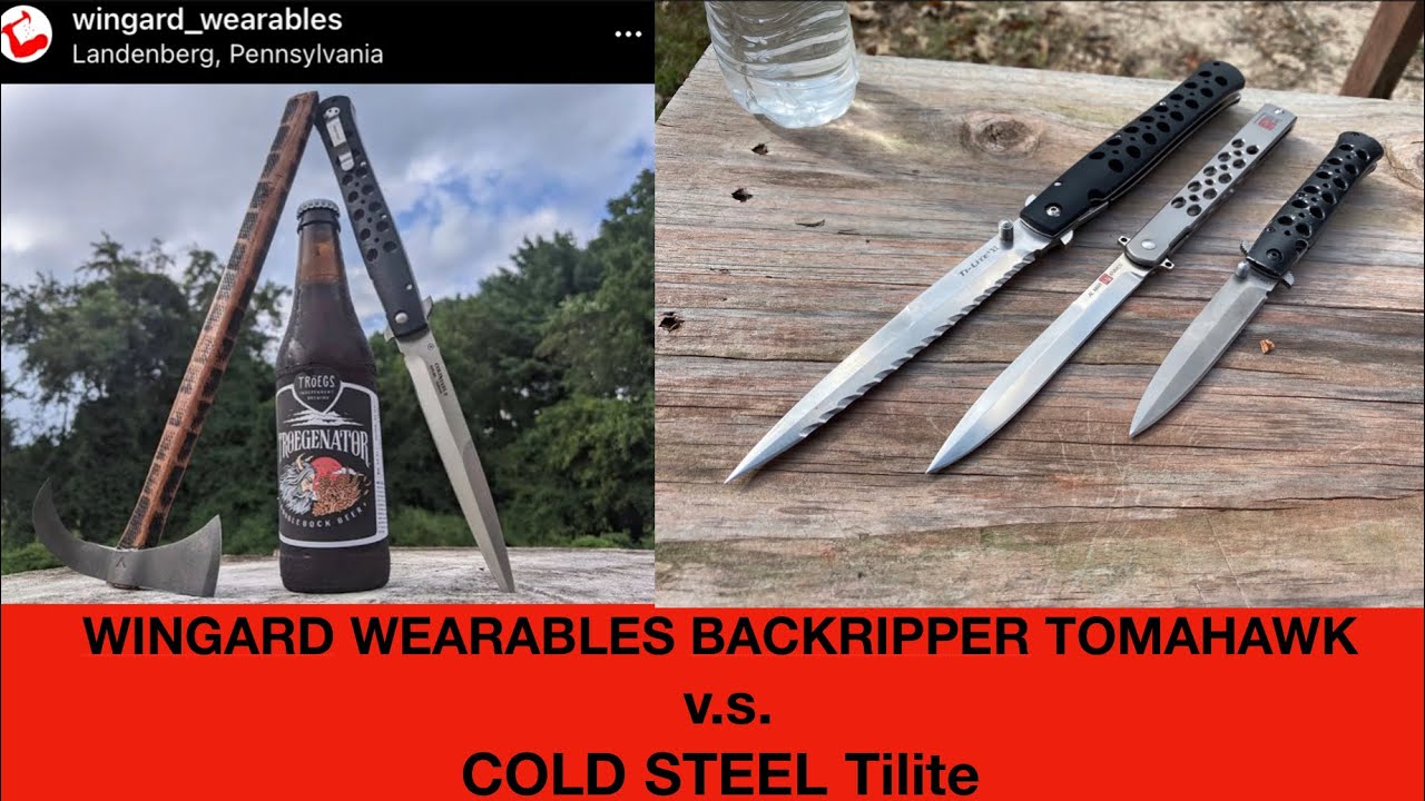 Battle Blades: Wingard Wearables Backripper v.s. Cold Steel Tilite ...