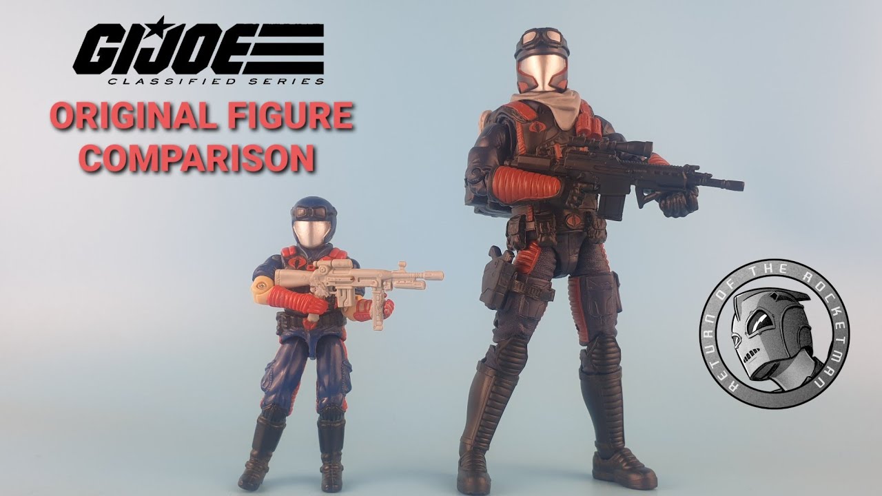 cobra viper Gi joe classified original action figure comparison - YouTube