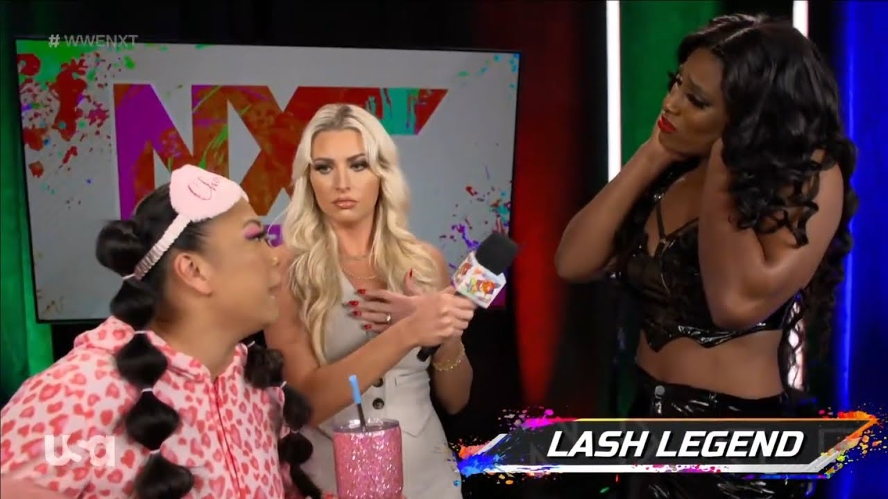 Lash Legend interrumpe a Wendy Wendy Choo en Backstage - WWE NXT 13/09/2022 (En Español) - YouTube