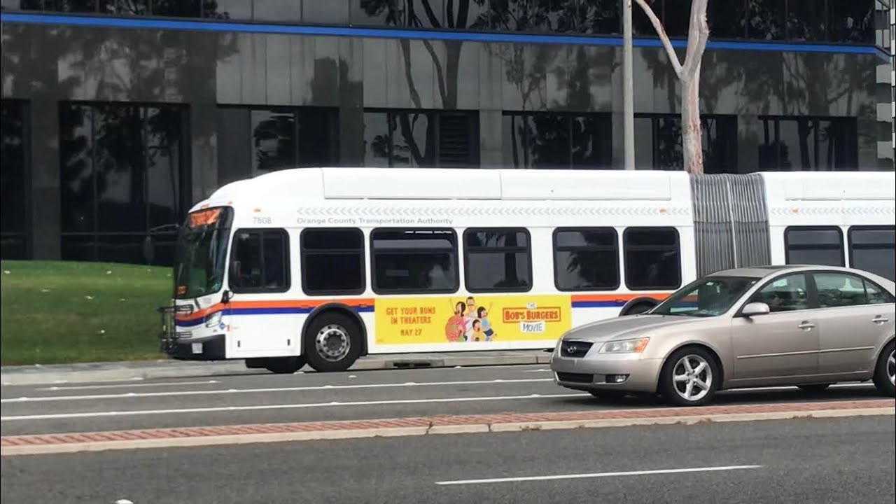 OC BUS (OCTA) #7608 stop and go - YouTube