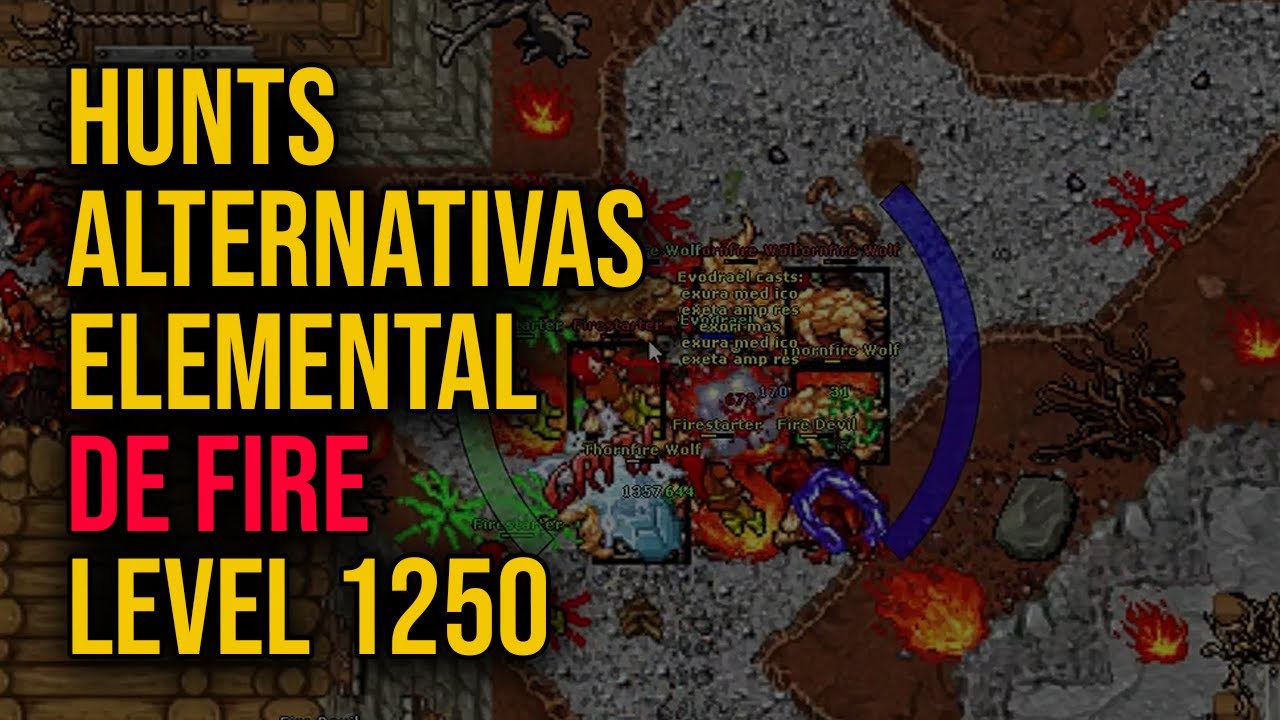 MOLTEN OT 🔵 HUNT ELEMENTAL DE FIRE SOLO 1250+ - YouTube