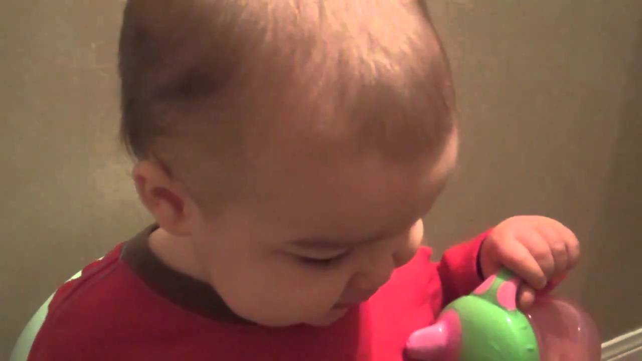 Matt trying out his new potty - YouTube