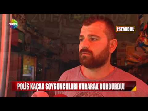 Hırsız polis çatışması kamerada!
