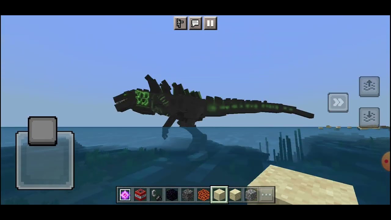Titanus Zilla me atacou no minecraft (kaijus gigantes) - YouTube