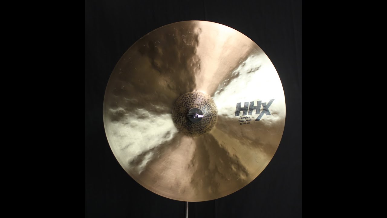 Sabian 19" HHX Complex Thin Crash - 1474g - YouTube