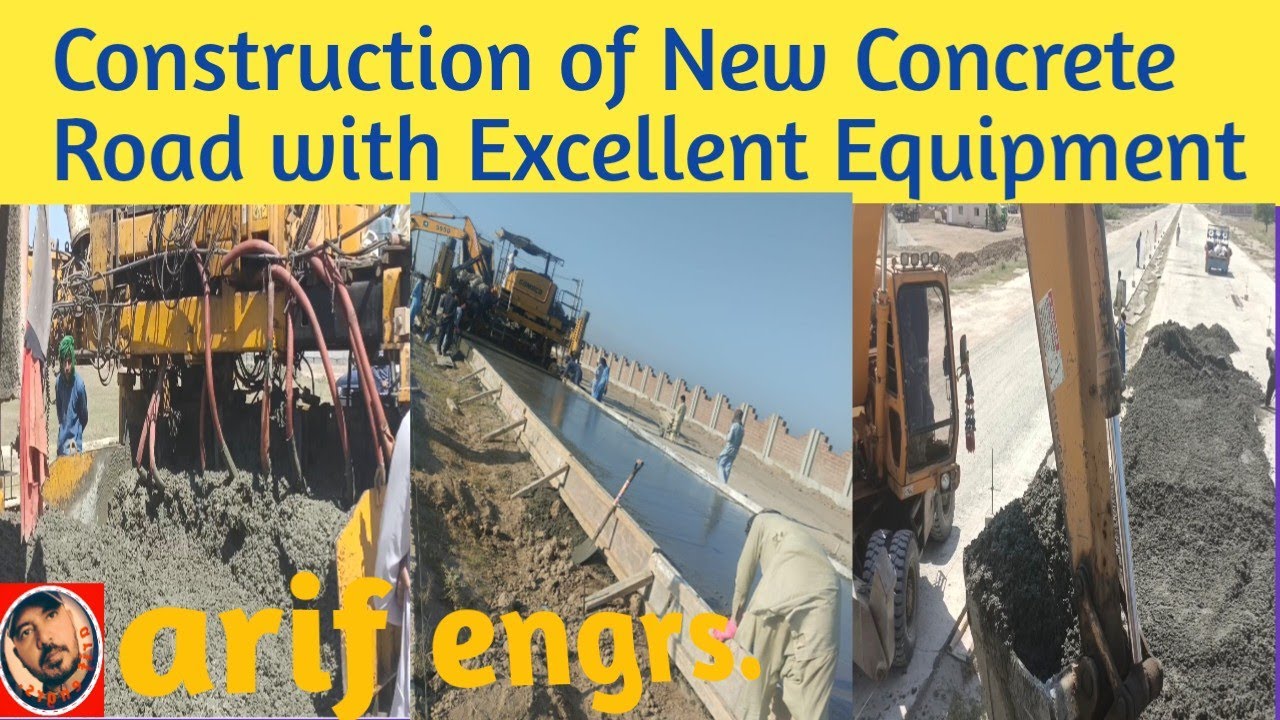 How to Construction of New Concrete Road with Excellent Equipment # ...