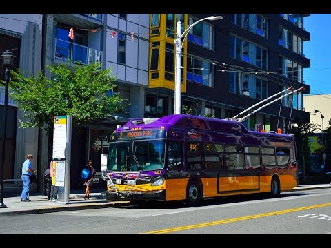 King County Metro 2015 New Flyer XT40 "Xcelsior" Electric Trolleybus ...