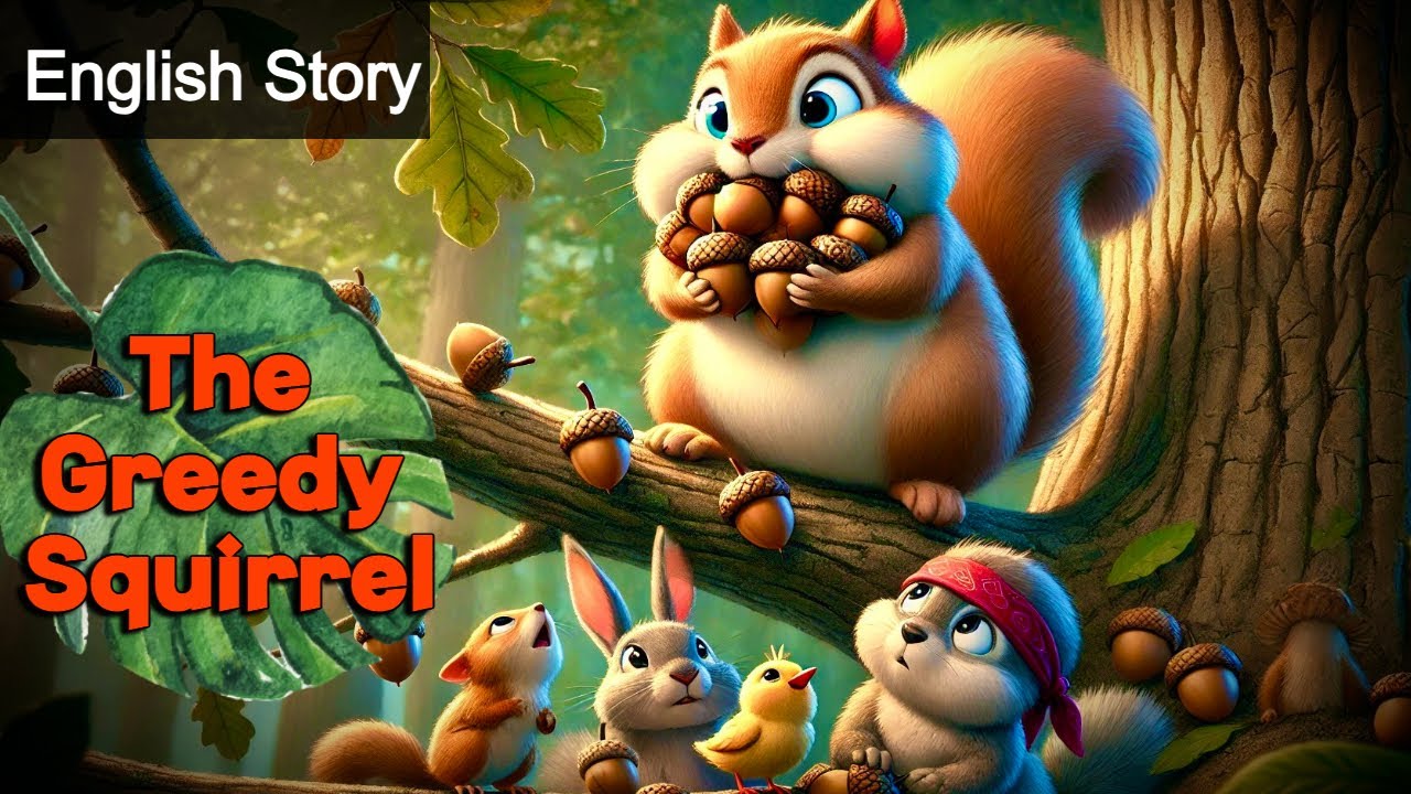 The Greedy Squirrel (English Story) | Kids Story | Moral Story - YouTube