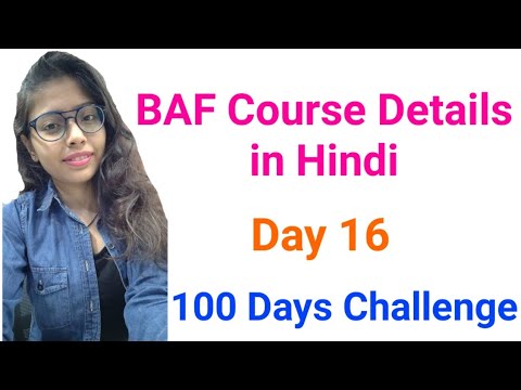 BAF Course Details in Hindi - YouTube