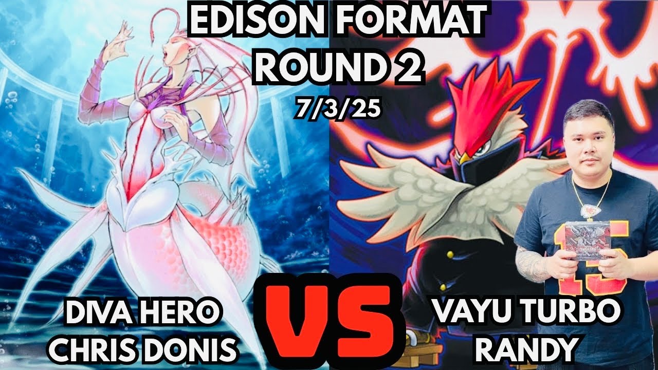 Yugioh Edison Format Round 2: Diva Hero Vs Vayu Turbo! - YouTube