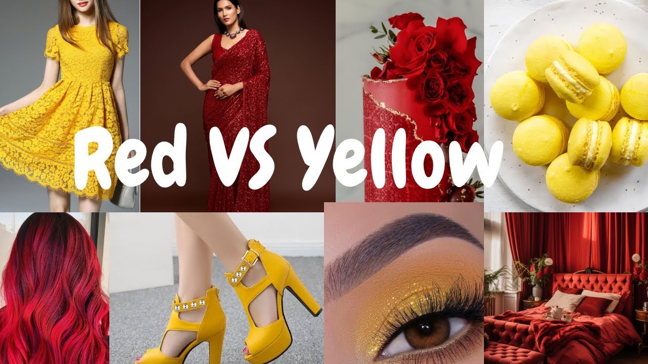 red vs yellow | red glitter vs yellow glitter | choose your favourite ...