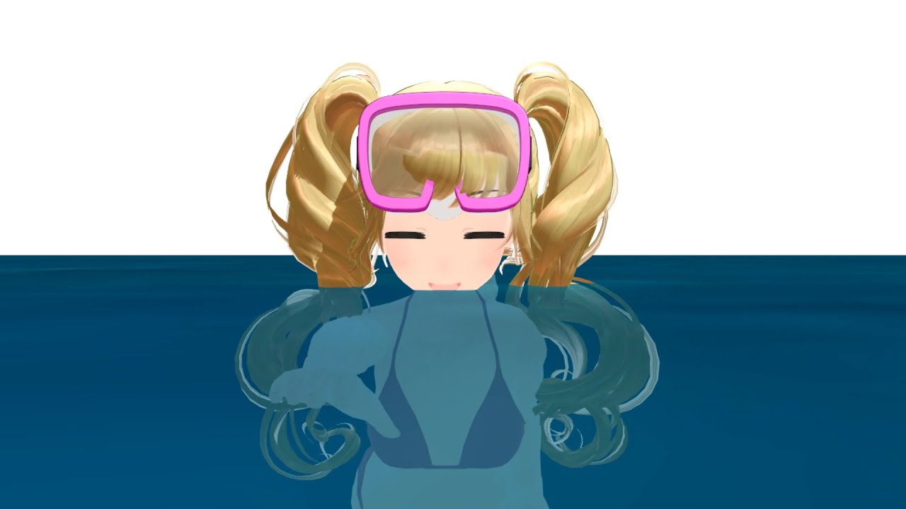 [MMD] Stella's first swim of the summer season - YouTube
