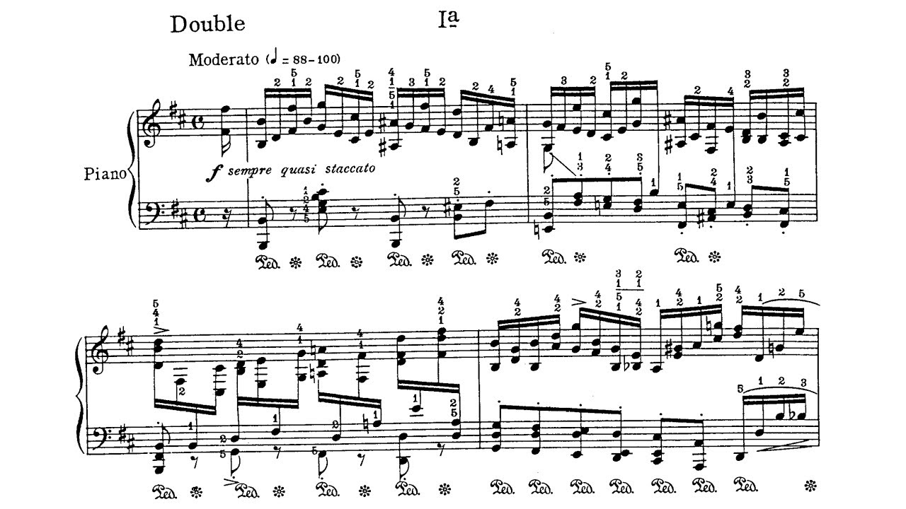Bach-Godowsky - BWV 1002, Violin Partita No.1, Mvt. Ia (for Solo Piano ...
