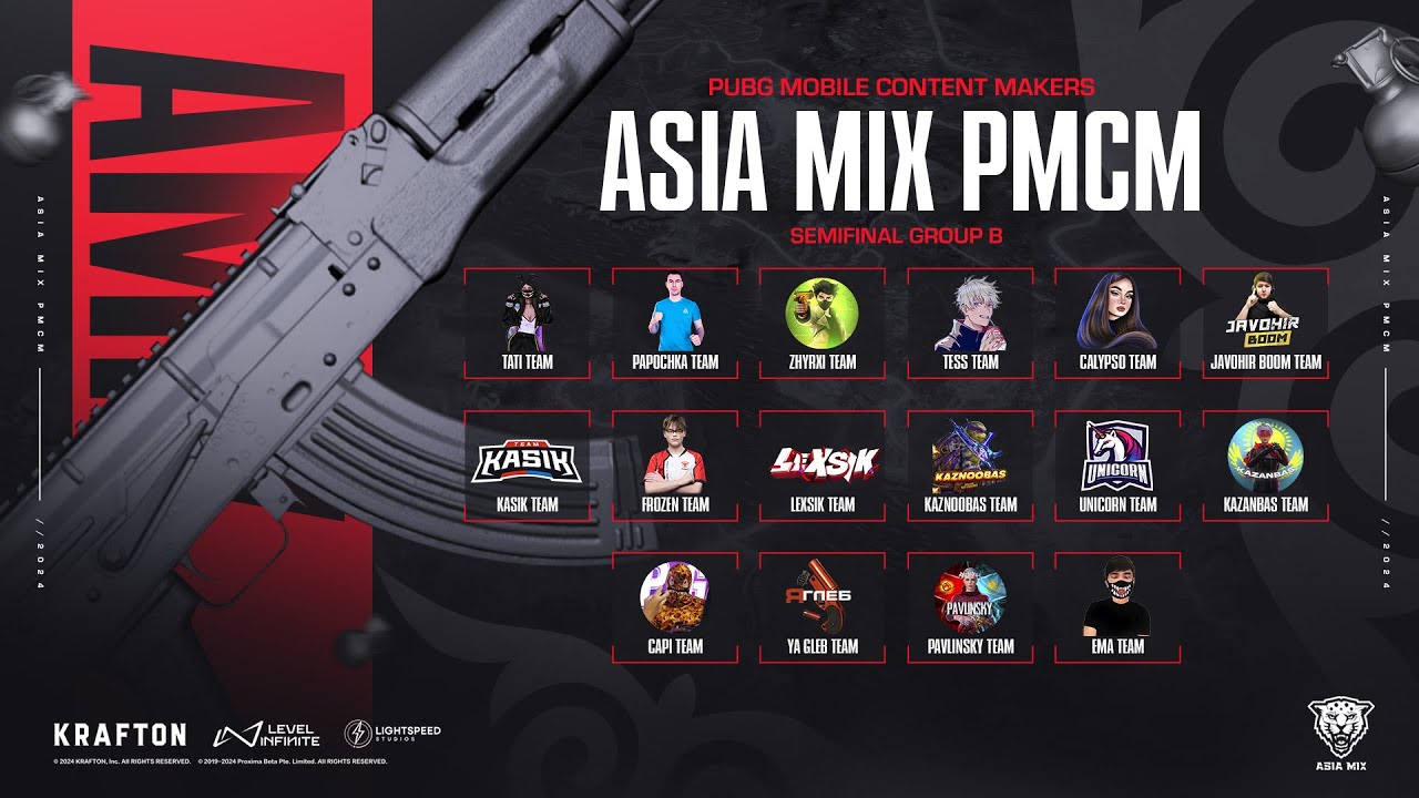 ASIA MIX PMCM SEMIFINAL GROUP B, DAY 2/2 | PUBG MOBILE | KALAMBOOR ...