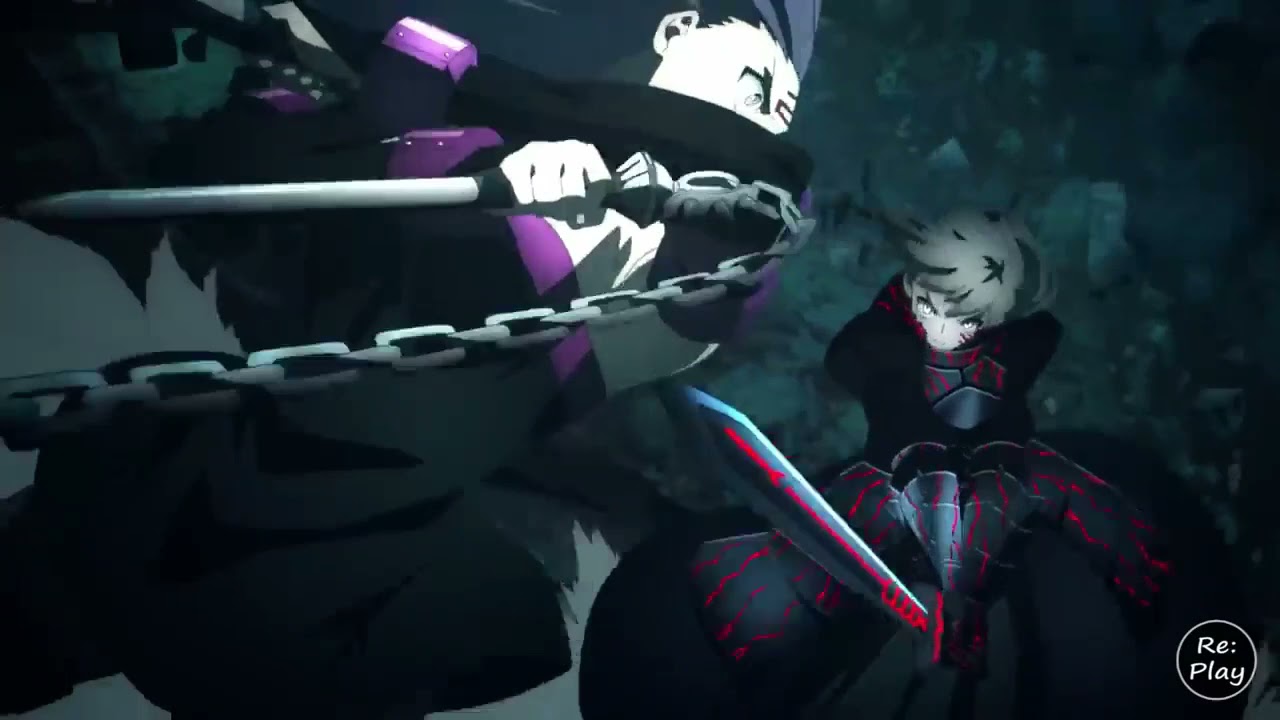 Anime Fight scene - SABER ALTER VS RIDER Fate stay night (cool music ...