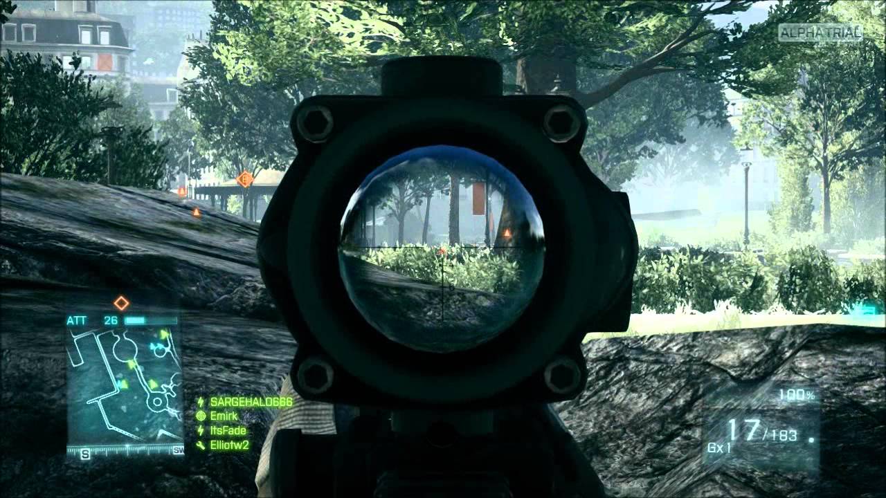 Battlefield 3 Alpha M16A4 ACOG/MK11 SR 6x & LAV-25 Tank Gameplay - YouTube